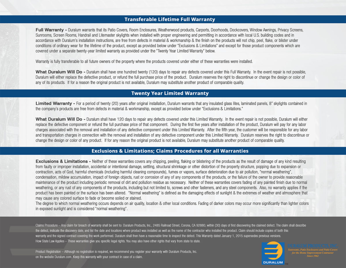Insulated Roofs | Duralum Home Improvement Products